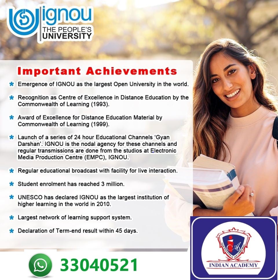About IGNOU Indian Academy About IGNOU Indian Academy